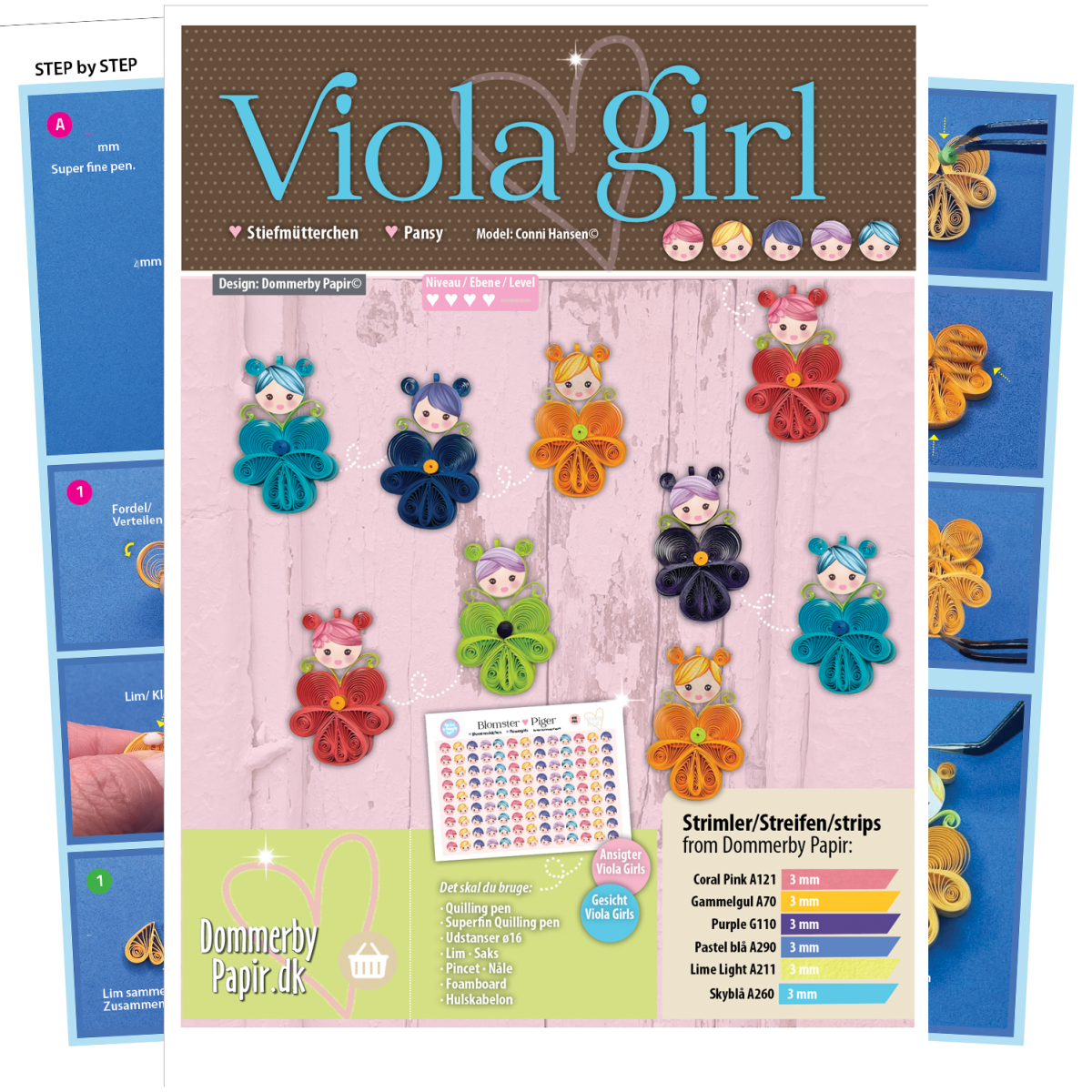 Viola Girls - Opskrift - SOMMER - Dommerby Papir